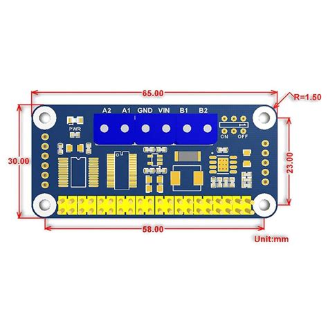 Thinkstar Raspberry Pi Motor Driver Hat Onboard Driver Tb6612fng I2c