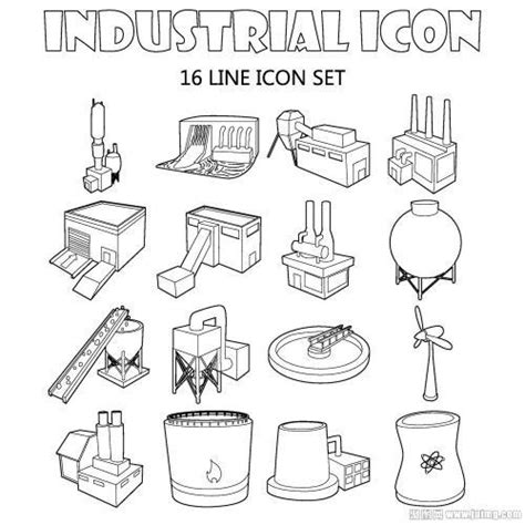 化学工厂简笔画 简笔画图片大全 普车都