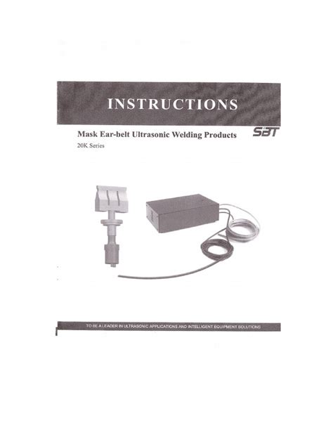 Sbt Manual De Ultrasonido 超声波说明书 Pdf