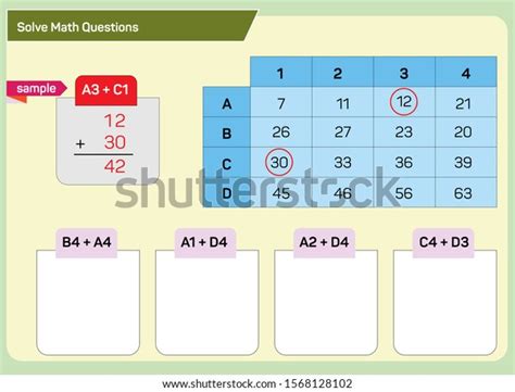 Adición En Matemáticas Procesamiento Con Vector De Stock Libre De