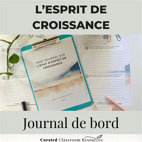 French Growth Mindset Vs Fixed Mindset 30 Journal Prompts For Upper