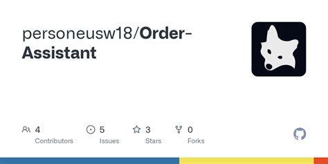 Github Personeusw18order Assistant