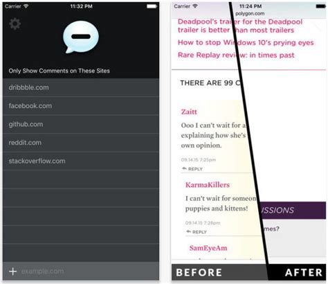 “shut Up” Content Blocker For Ios 9 Hides Comments Ubergizmo