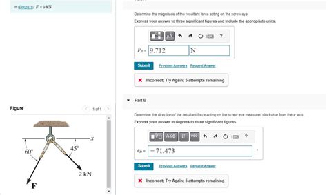 solved in figure 1 f 9kn figure1 ﻿of 11 ﻿of 1part