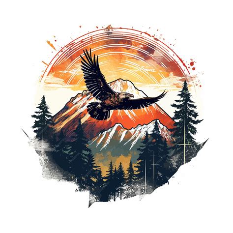 Premium Vector Eagle Vintage Poster