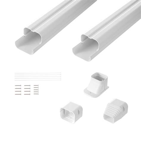 Vevor Mini Split Line Set Cover 762mm W 2270mm L Pvc Decorative Pipe