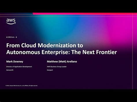 Free Video From Cloud Modernization To Autonomous Enterprise The