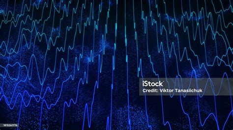 디지털 기술 배경입니다 빛나는 포인트의 다이나믹한 웨이브 프리젠테이션 디자인을 위한 미래 지향적인 배경 3d 와이드스크린 0명에 대한 스톡 사진 및 기타 이미지 Istock