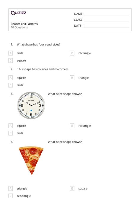 50 Shape Patterns Worksheets For 1st Class On Quizizz Free And Printable 50 Shape Patterns Worksheets For 1st Class On Quizizz Free And Printable