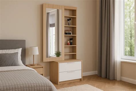 میز آرایش با آینه قدی؛ 10 میز توالت با آینه مناسب اتاق خواب