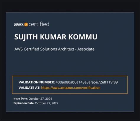 Sujith Kumar On Linkedin Aws Awscertified Solutionsarchitect Cloudcomputing Awscertification