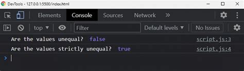 Comparison Operators In Javascript