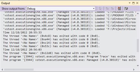 c how to write to console out during execution of an mstest test stack overflow