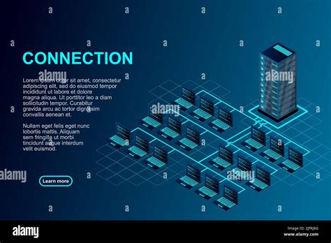 Transfer Of User Data To The Server Data Flow Data Storage Server Digital Space Data Center