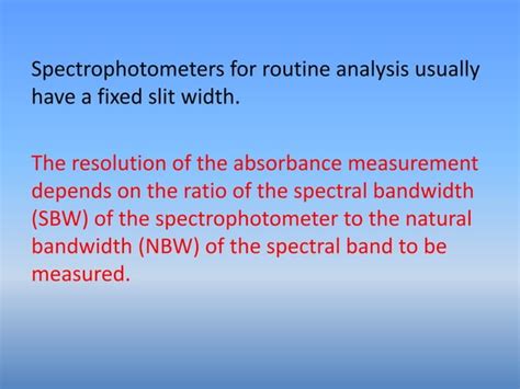Calibration Of Spectrophotometer Pptx