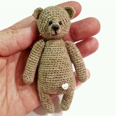 Купить Вязаная игрушка Амигуруми Мишка в шарфике амигуруми амигуруми крючком амигуруми