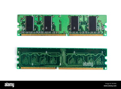 RAM Stick Of Computer Random Access Memory Isolated On White With Clipping Path Stock Photo