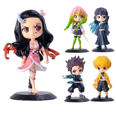 Kimetsu No Yaiba Demon Slayer Pvc Action Figures Tanjirou Nezuko