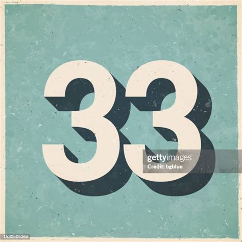47 Number 33 High Res Illustrations Getty Images