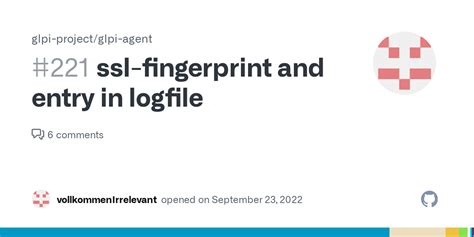 Ssl Fingerprint And Entry In Logfile · Issue 221 · Glpi Projectglpi