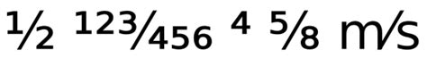 Opentype Fractions Using Reverse Chaining Substitution