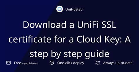 How To Install An Ssl Certificate On Your Unifi Cloud Key