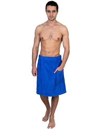 Towelselections Mens Wrap Adjustable Cotton Terry Spa Shower Bath Gym