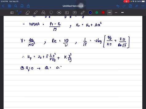 Solved A Centrifugal Pump Is Installed In A Piping System With L 300 M Of D 40 Cm Cast Iron Pipe