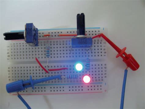 Actual Construction Of An Electric Simulation Circuit On A Breadboard Download Scientific
