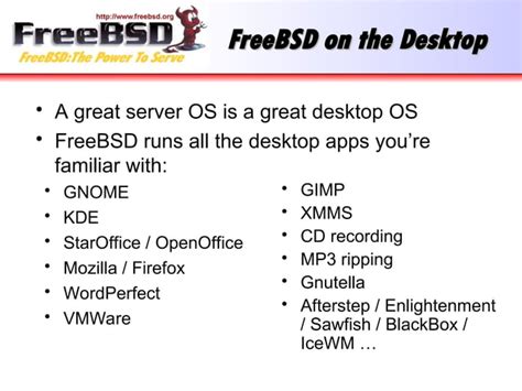 Freebsd Operating System Overview Basicsppt
