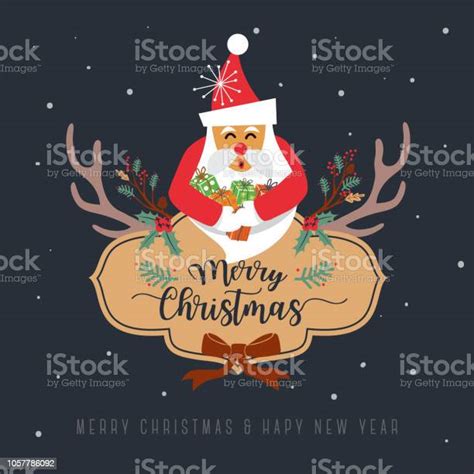 메리 크리스마스 인사말 카드 디자인입니다 벡터 일러스트 레이 션 겨울에 대한 스톡 벡터 아트 및 기타 이미지 겨울 계절 공휴일 Istock