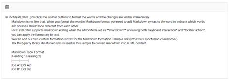 Markdown In Blazor Richtexteditor Syncfusion