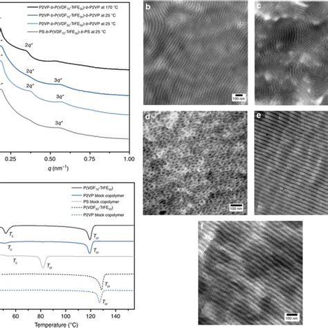 Structural Characteristics Of Block Copolymers A Saxs Profiles Of The