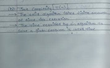 SOLUTION Time Complexity In Algorithm Studypool