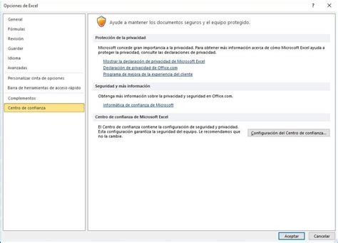 Configurar Microsoft Excel Para El Uso De Macros Vba Total