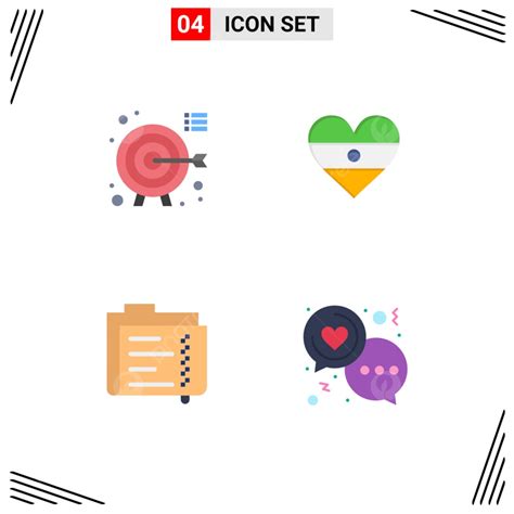 다트의 4가지 보편적인 상징의 평면 아이콘 팩 여자들 기호 목표 Png 일러스트 및 벡터 에 대한 무료 다운로드 Pngtree