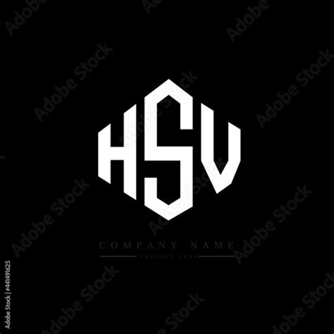 Hsv Letter Logo Design With Polygon Shape Hsv Polygon Logo Monogram Hsv Cube Logo Design Hsv