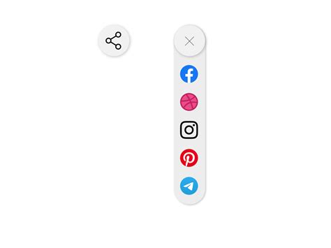 Daily Ui 010 Social Share Button By Cornelia On Dribbble