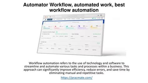 Ppt Automator Workflow Automated Work Automate Your Workflow