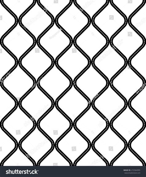 Black White Geometric Seamless Pattern Modern Stock Vector Royalty