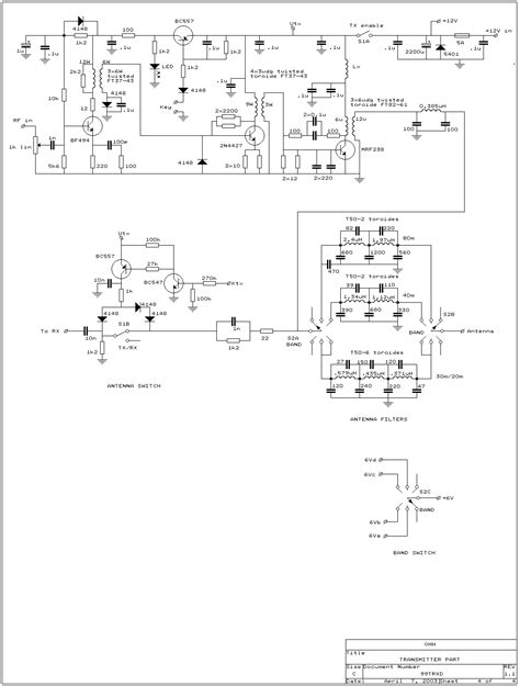 Four Band Cw Transceiver With Direct Conversion Receiver With Sideband Suppression