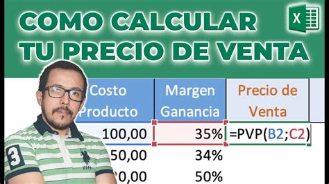 Como Calcular En Excel El Precio De Venta Incluido Tu Margen De