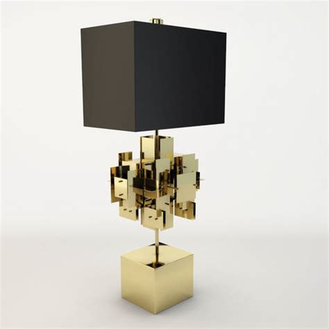 Jonathan Adler Puzzle Table Lamp 3d Model Cgtrader