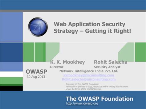 Web Application Security Strategy Ppt