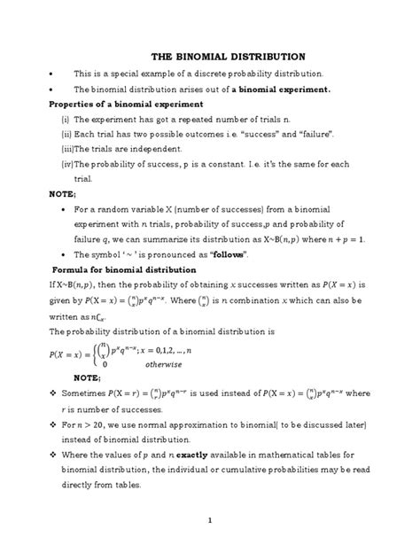 S5 Math The Binomial Distribution Pdf Probability Distribution Mode Statistics