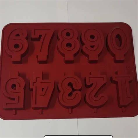 خرید و قیمت قالب اعداد لاتین از غرفه لوازم شمع سازی سیلیکون کندل