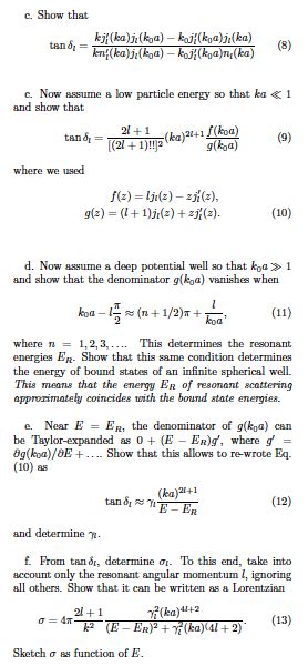 Breit Wigner Formula Use Partial Waves To Solve The