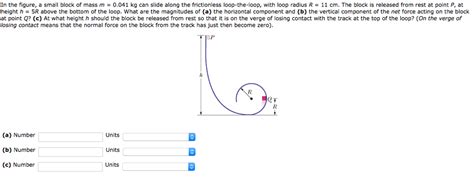 Solved In The Figure A Small Block Of Mass M 0041 Kg Can