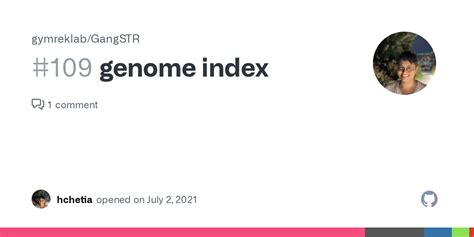 Genome Index Issue Gymreklab Gangstr Github