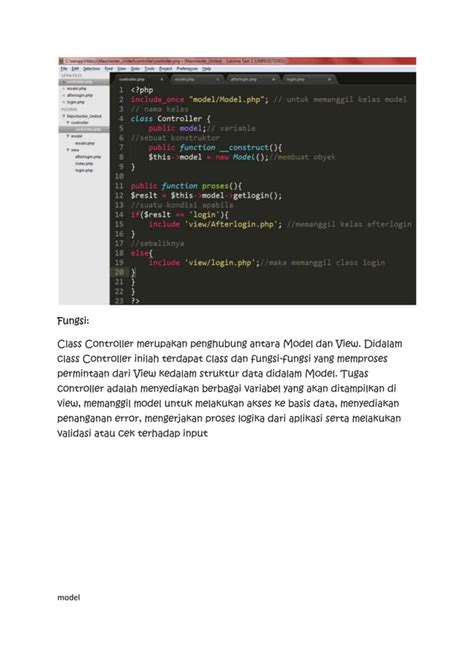laporan tutorial php dengan mvc pdf